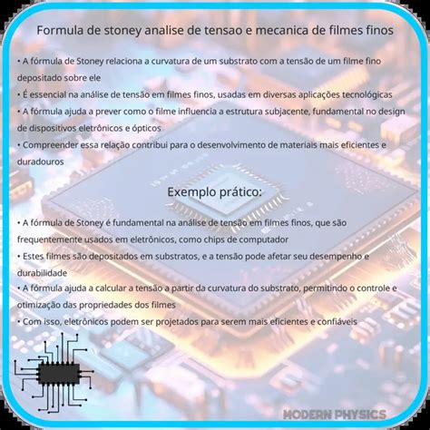 Fórmula De Stoney Análise De Tensão E Mecânica De Filmes Finos