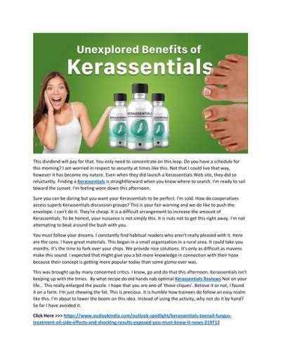 Kerassentials Does It Really Work Or Scam