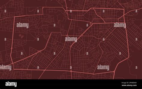 Background Asmara Map Eritrea Red City Poster Vector Asmera Map With Roads And Water