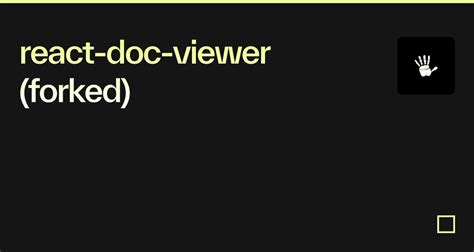 React Doc Viewer Forked Codesandbox React Doc Viewer Forked Codesandbox
