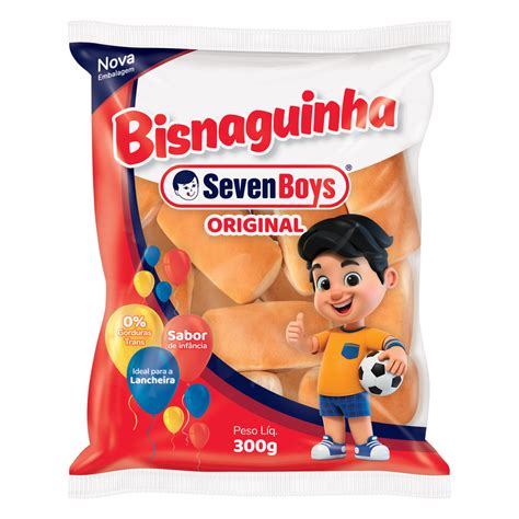 Pão Bisnaguinha Original Seven Boys Pacote 300g Supermercado Azevedo
