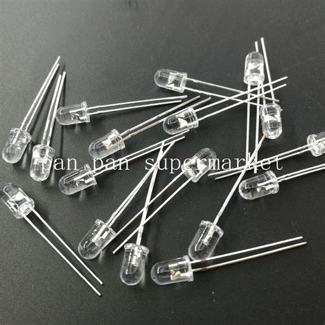 100pcs 5mm Ultraviolet 395nm 400nm Uv Led Diode Li Vicedeal
