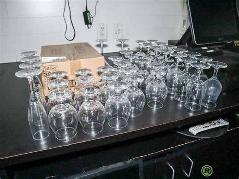 50 Assorted Glass Stemware Roller Auctions