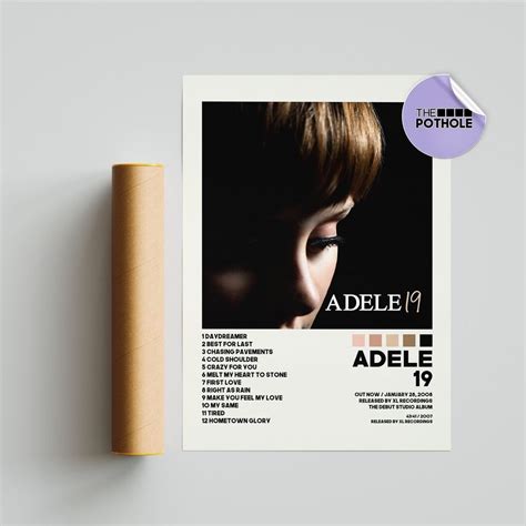 Adele Posters 19 Poster Adele 19 Album Cover Poster Sold By Exacting Shayna Sku 4006257