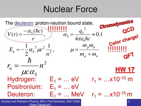 Ppt Nuclear Force Origin Of Binding Powerpoint Presentation Free