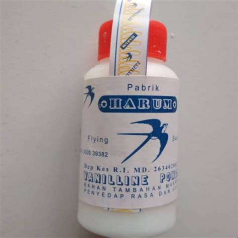 Serbuk Vanili Bubuk Vanili Vanilline Powder Harum Flying Swallow Botol 40g Shopee Malaysia