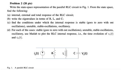 Solved Problem 2 20 Pts Write The State Space