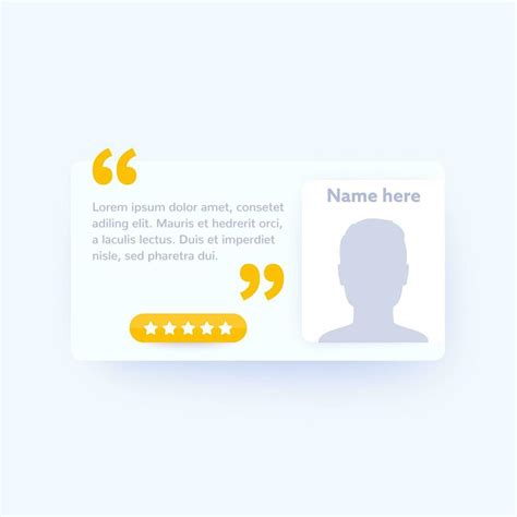 Testimony Template For Web Testimonial Design 36489140 Vector Art At