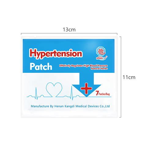 Natural Herbs Hypertension Patch 7 Patchesbag 3 Bags Recommended