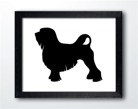 Löwchen Digital Download Lowchen Art Dog Silhouette Lowchen Svg