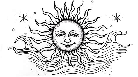 Premium Photo A Drawing Of A Sun With The Sun And The Words Quot Sun Quot