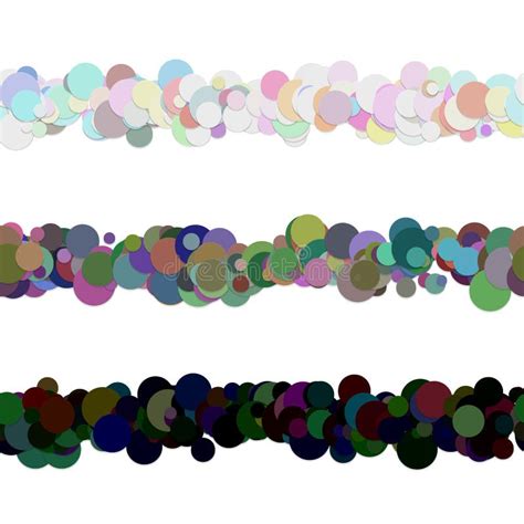 Repeatable Dot Pattern Paragraph Divider Line Design Set Vector