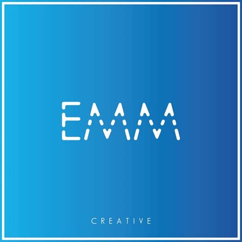 Emm Premium Vector último Diseño De Logotipo Diseño Creativo De