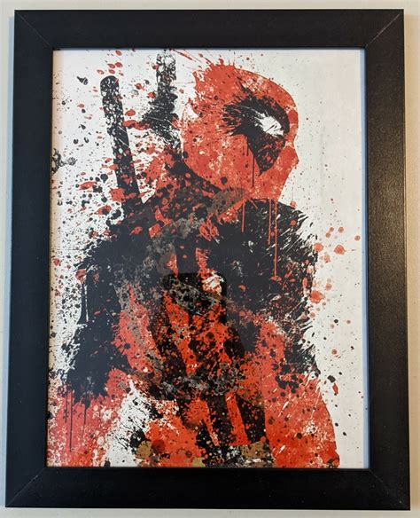 Deadpool Splatter Art