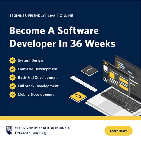 Ubc Extended Learning On Linkedin Techjobs Softwaredevelopment