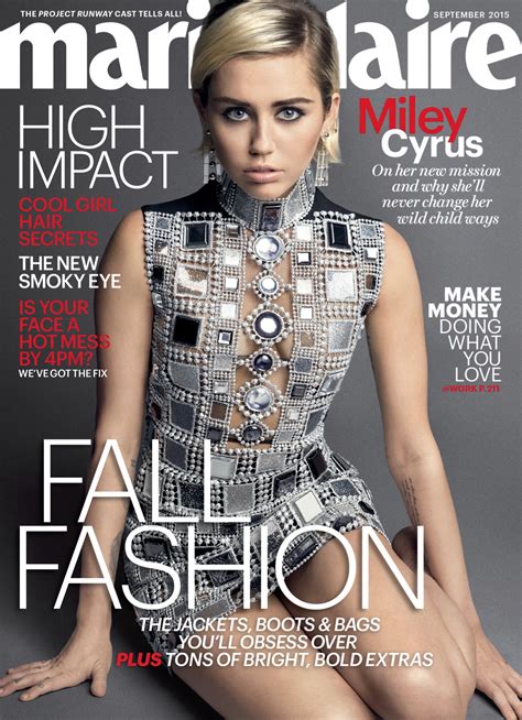 Dbriefed Miley Cyrus On The Cover Of Marie Claire