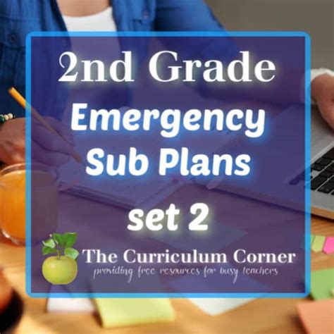 Sub Plans 2nd Feature The Curriculum Corner 123