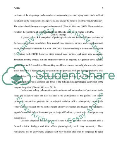 Chronic Obstructive Pulmonary Disease Case Study Example Topics And