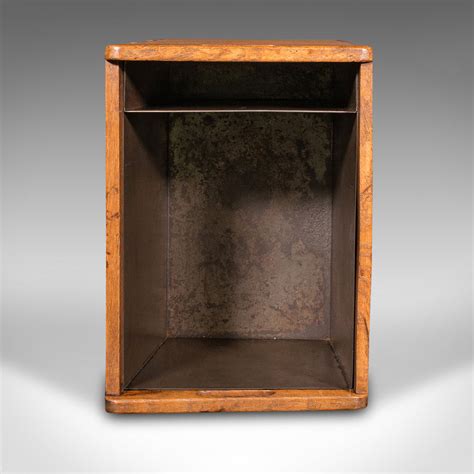 Large Antique Country House Fireside Store English Oak Bin