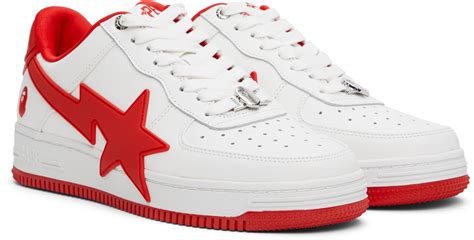 Bape Red Bape Sta Os 2 Sneakers A Bathing Ape