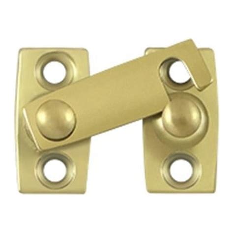 062 In Shutter Bar Door Latch Bright Brass Solid Brass