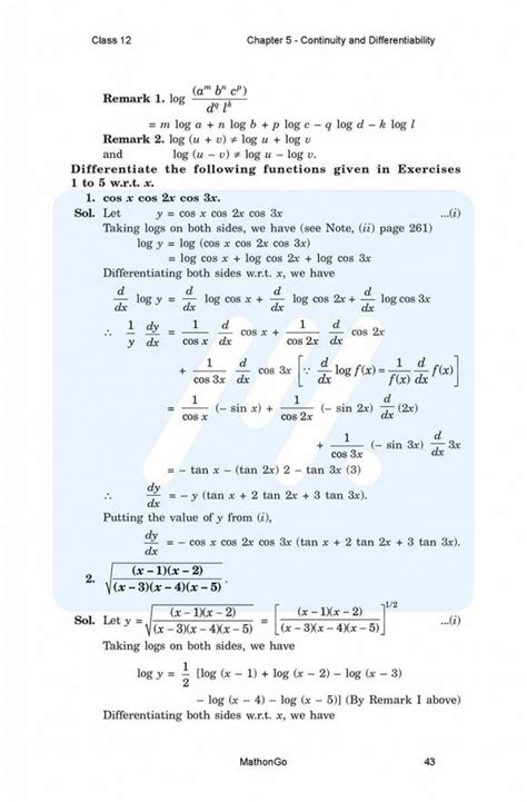 NCERT Solutions For Class Maths Chapter Exercise MathonGo