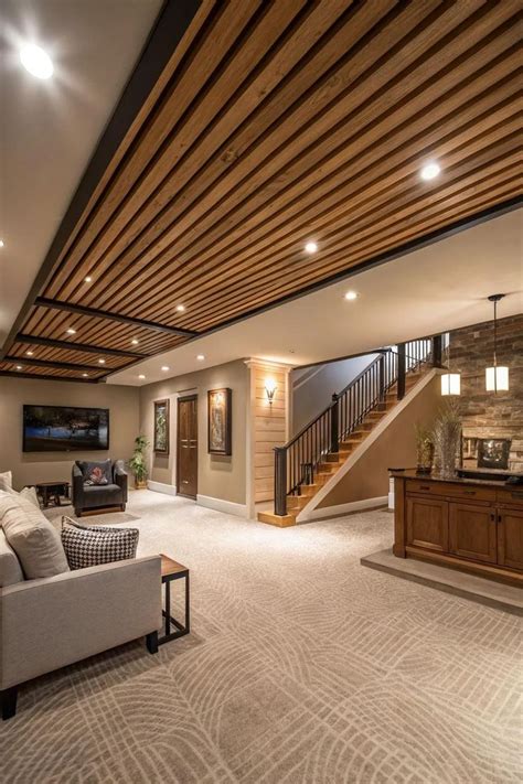 16 Inspiring Exposed Basement Ceiling Ideas Basment Ceiling With