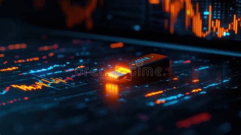 Futuristic Digital Data Transfer Concept With Usb Flash Drive And