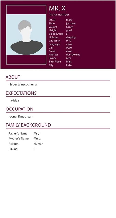 Biodata Creator Pour Android Télécharger