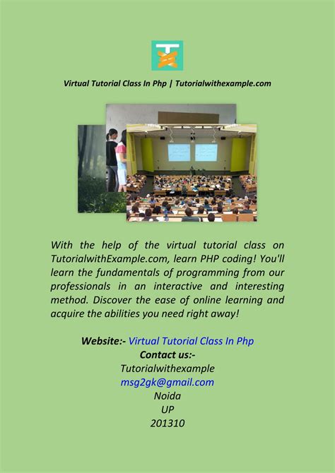 Ppt Virtual Tutorial Class In Php Powerpoint Presentation Id12594230