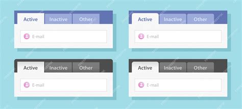 Premium Vector Tabs Ui Interface Design Or Tabbed Menu Website
