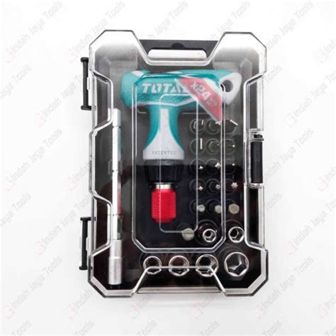 Jual Total Tacsd30186 Obeng Set 24 Pcs Kunci Sok T Ratchet Rachet