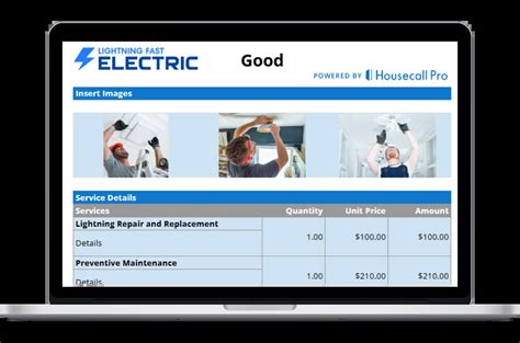 Electrical Bid Template Housecall Pro