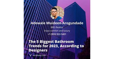 Adewale Arogundade On Linkedin The 5 Biggest Bathroom Trends For 2023