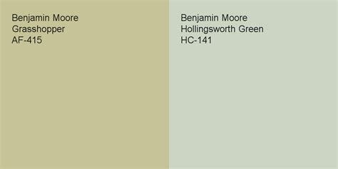 Benjamin Moore Grasshopper Vs Benjamin Moore Hollingsworth Green