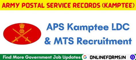 Aps Records Kamptee Recruitment 2022 Offline Form
