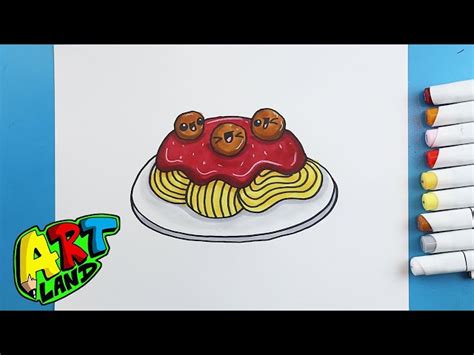 How To Draw Pasta Step By Step