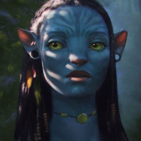 Neytiri Avatar Process Angel Ganev Avatar Fan Art Blue Avatar