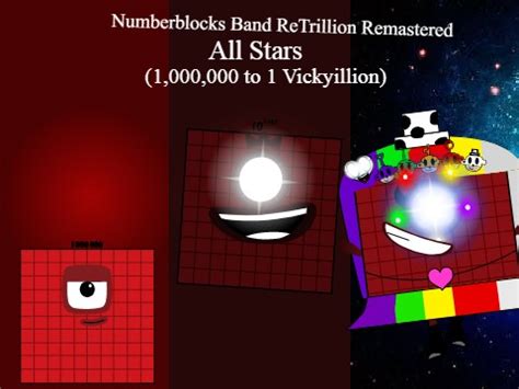 Numberblocks Band Retrillion Remastered All Stars 1000000 1 Vickyillion