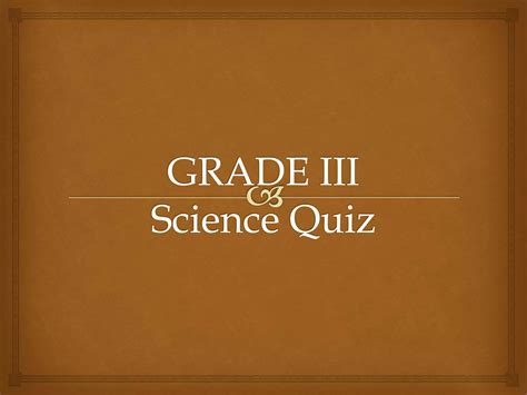 Grade 3 Science Quiz Bee Pptx