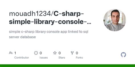 GitHub Mouadh C Sharp Simple Library Console App Simple C Sharp Library Console App