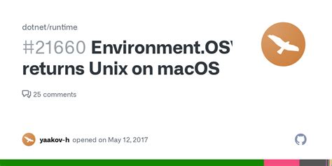 environment osversion platform returns unix on macos · issue 21660