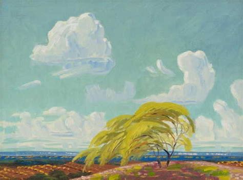 Olin Travis 1888 1975 Summer Landscape Oil On Board