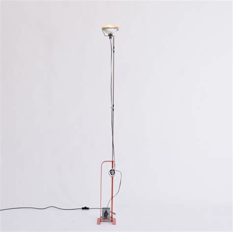 Red Toio Floor Lamp By Achille And Pier Giacomo Castiglioni For Flos