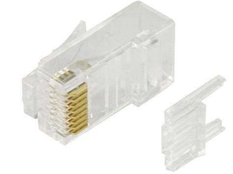 Cat6 Utp Modular Plug Pkt 100 Electrocraft Tv Data Security