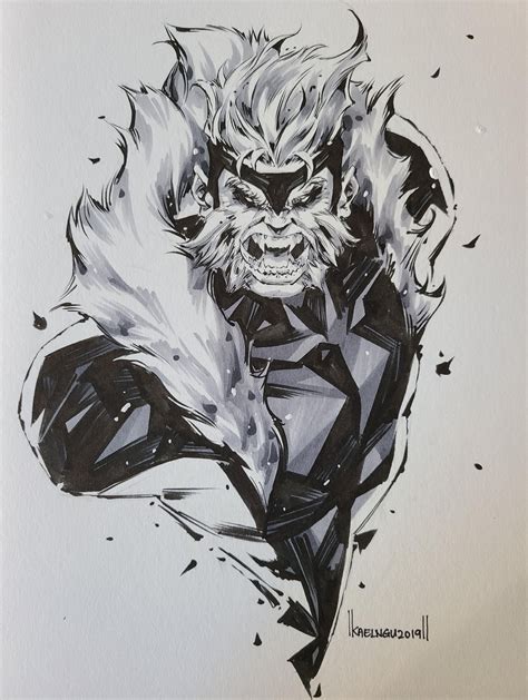 Sabertooth By Kael Ngu Original Comic Art