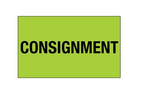 3 X 5 Consignment Fluorescent Green Labels Roll 500