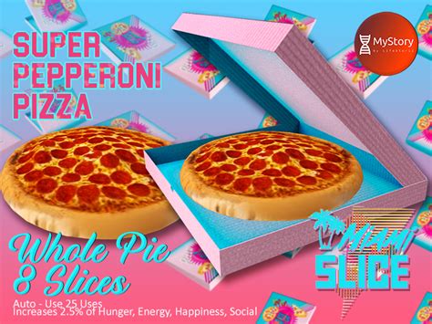 Second Life Marketplace Mystory Super Pepporoni Pizza