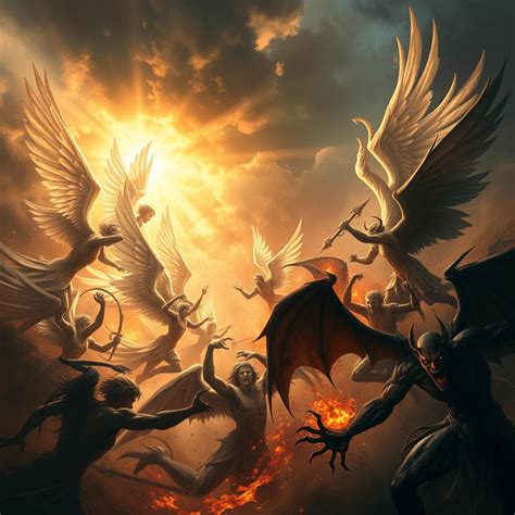 Angel Vs Demon Battle
