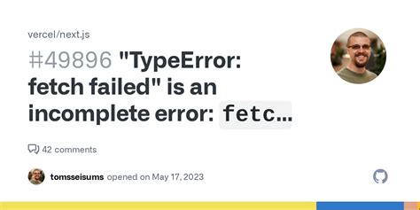 Typeerror Fetch Failed Is An Incomplete Error `fetch` In Server